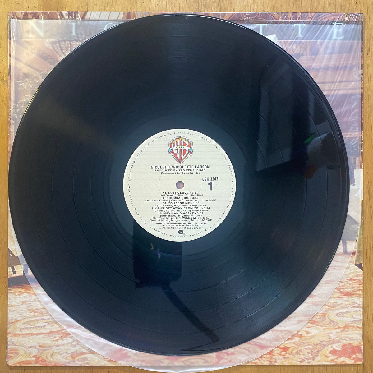Nicolette Larson Nicolette 1978 Warner Bros. Records – BSK 3243 – 3D ...