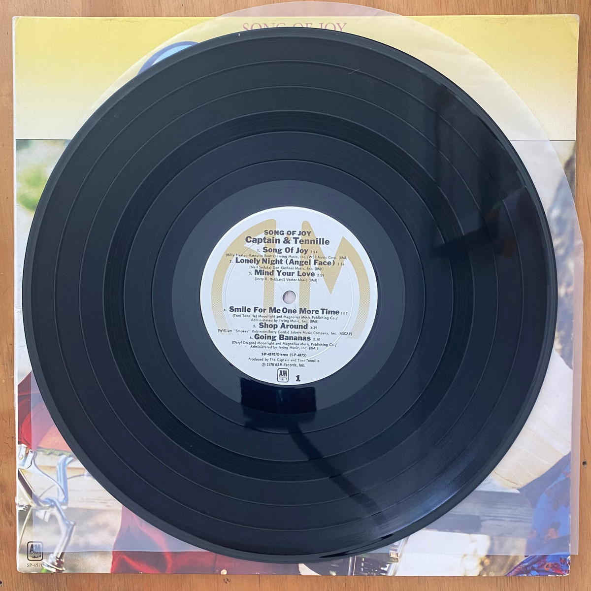Captain & Tennille Song Of Joy 1976 A&M Records – SP-4570 – 3D Records